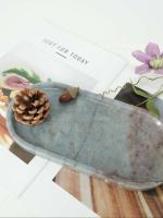 China Brazil Rhine Green Marble Tray Contemporary Handcrafted Wear Resistant for sale