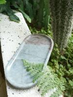 China Brazil Rhine Green Marble Tray Contemporary Handcrafted Wear Resistant for sale