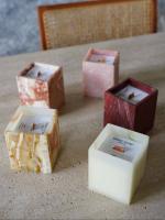 China Exquisite Natural Marble Scented Candle Custom Craft Marble Home Decorative For Interior Design for sale