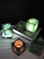 China Elegant Wear Resistant Custom Craft Marble Natural Green Fluorite Crystal for sale
