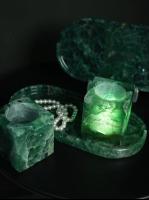 China Elegant Wear Resistant Custom Craft Marble Natural Green Fluorite Crystal for sale