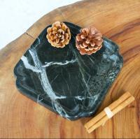 China Italy Green Marble Plates Natural Hardness Versatile Aesthetic for sale