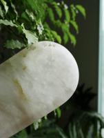 China Iran Blanco Cristallo Marble Serving Dish Polished Surface Heat Resistant for sale