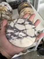 China Handmade Italian Bvlgari Purple Coaster – Timeless Marble Elegance for Home & Office for sale