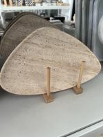 China Natural Luxury Travertine Tray – Handcrafted Luxury for Timeless Elegance & Versatile Sophistication for sale