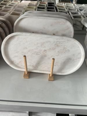 China Rose Rainbow Marble Tray from France – Handcrafted Luxury for Timeless Elegance & Versatile Sophistication for sale
