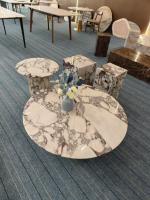 China Mordern Custom Marble Coffee Table Corrosion Resistant For Living Room for sale