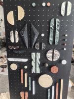 China Unique Geological Marble Door Handles Handcrafted Stone Hardware For Luxury Furniture for sale