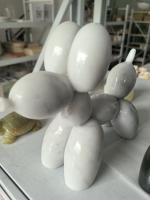 China Exquisite Balloon Dog Marble Sculpture Figurines Custom Craft Marble Sturdy for sale