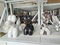 China Exquisite Balloon Dog Marble Sculpture Figurines Custom Craft Marble Sturdy for sale