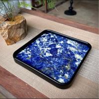 China Brazilian Bolivian Blue Marble Tray Handcrafted Easy To Clean Corrosion Proof for sale