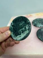 China Pradas Verde Green Marble Coasters Natural Luxury For Office Decoration for sale