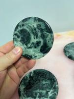 China Pradas Verde Green Marble Coasters Natural Luxury For Office Decoration for sale