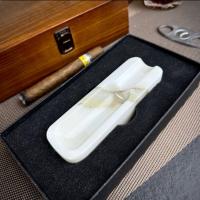 China Arabescato Corchia White Marble Ashtray Italian Luxury For Home Decoration for sale