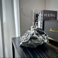 China Modern Bvlgari Black Marble Diffuser Custom Craft Marble Moisture Resistant for sale