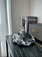 China Modern Bvlgari Black Marble Diffuser Custom Craft Marble Moisture Resistant for sale
