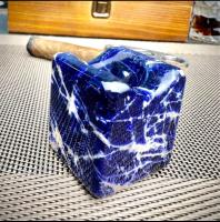 China Cloisonne Blue Cigar Rest Holder Marble Cigar Rest Wear Resistant Polished for sale