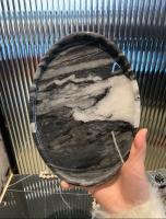 China Luxury Natural Marble Art Tray - Modern Design Centerpiece for Interior Decor for sale