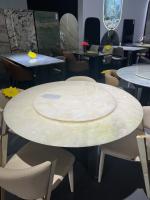 China Natural Custom Marble Dining Table Timeless Luxury Centerpiece With Smooth Surface for sale