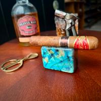 China Blue Emerald Marble Cigar Rest Natural With Luxury Design Scratchproof for sale