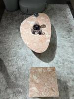 China PinkShell Natural Marble Table Handcrafted For Versatile Applications for sale
