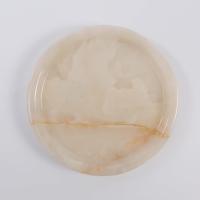 China Luxury Natural Marble Round Tray - Modern Design Centerpiece for Interior Decor for sale