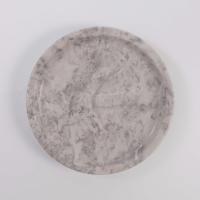 China Luxury Natural Marble Round Tray - Modern Design Centerpiece for Interior Decor for sale