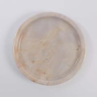 China Luxury Natural Marble Round Tray - Modern Design Centerpiece for Interior Decor for sale