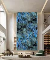 China Madagascan Blue Marble Kitchen Slab Marble Stone Slab Long Lasting Scratch Resistant for sale