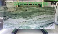 China Black With Green Veining Marble Slab 18mm or 20mm Thickness for sale