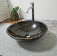 China Luxury Portoro Marble Vanity Basin - Handcrafted Artistry with Gold Veins for Elegant Bathrooms for sale