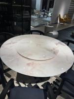 China Namibia Oyster Ehite White Marble Round Dining Table - Elegant Tuscan Style Centerpiece for sale