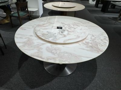 China Namibia Oyster Ehite White Marble Round Dining Table - Elegant Tuscan Style Centerpiece for sale