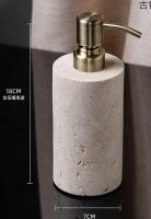 China Natural Marble Liquid Soap Dispenser Modern Style Elegant For Bathroom for sale