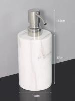 China Natural Marble Liquid Soap Dispenser Modern Style Elegant For Bathroom for sale