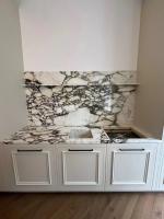 China Luxury Bvlgari Purple Marble Countertop | Amethyst Surface for Kitchen & Vanity for sale