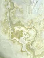China Verde Alpi Marble Bathroom Washbasin | Jade Green with Gold Veins Vanity for sale