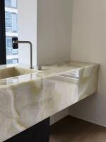 China Luxury Verde Alpi Marble Countertop | Jade Green with Gold Veins for Kitchen & Bathroom for sale