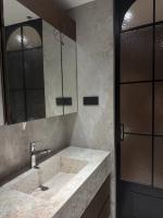 China Luxury Four Seasons Pink Marble Washbasin | Misty Pink with Gold Veins Vanity for sale