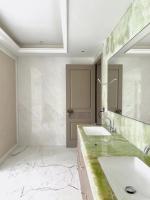 China Verde Almi Marble Vanity Top - Luxury Green Veined Bathroom Countertop for sale
