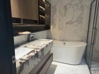 China Snowy Mountain Blue Marble Vanity Top - Luxury Bathroom Countertop with Gray Blue Veins for sale