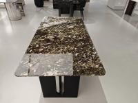 China Green Pandora Marble Dining Table - Luxury Crystalline Art Table for Dining Room for sale