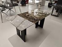 China Green Pandora Marble Dining Table - Luxury Crystalline Art Table for Dining Room for sale