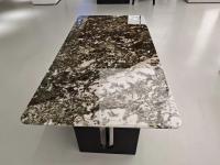 China Green Pandora Marble Dining Table - Luxury Crystalline Art Table for Dining Room for sale