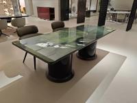 China Avocado Green Marble Dining Table - Luxury Natural Art Table for Modern Dining Room for sale