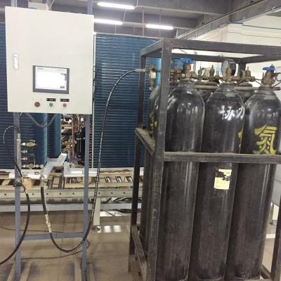 China Electronic Nitrogen Gas Leak Detection Equipment for Air Conditioner Heat Exchangers 220VAC 50HZ 4.5MPa for sale