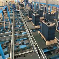 China Galvanized Steel Pipe Air Source Heat Pump Assembly Line 40-300kW 380V with PLC Control System for sale