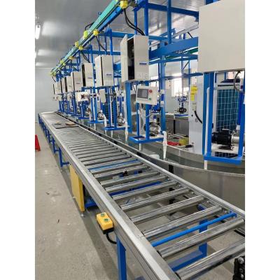China Automatic Split Air Conditioner Assembly Line Conveyor 60KW Power Chain System for sale