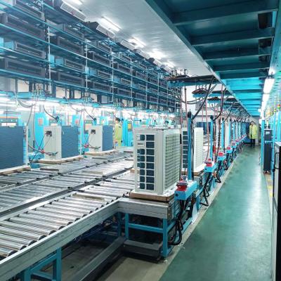 China Split Type Air Conditioner Automation Conveyor Line with Test System 50-500 pcs/day AC380V for sale