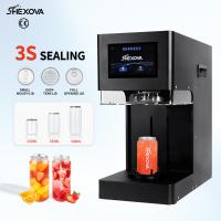 China Portable 110V/220V Soda Beer Juice Automatic Can Sealing Machine without bases High Speed for sale